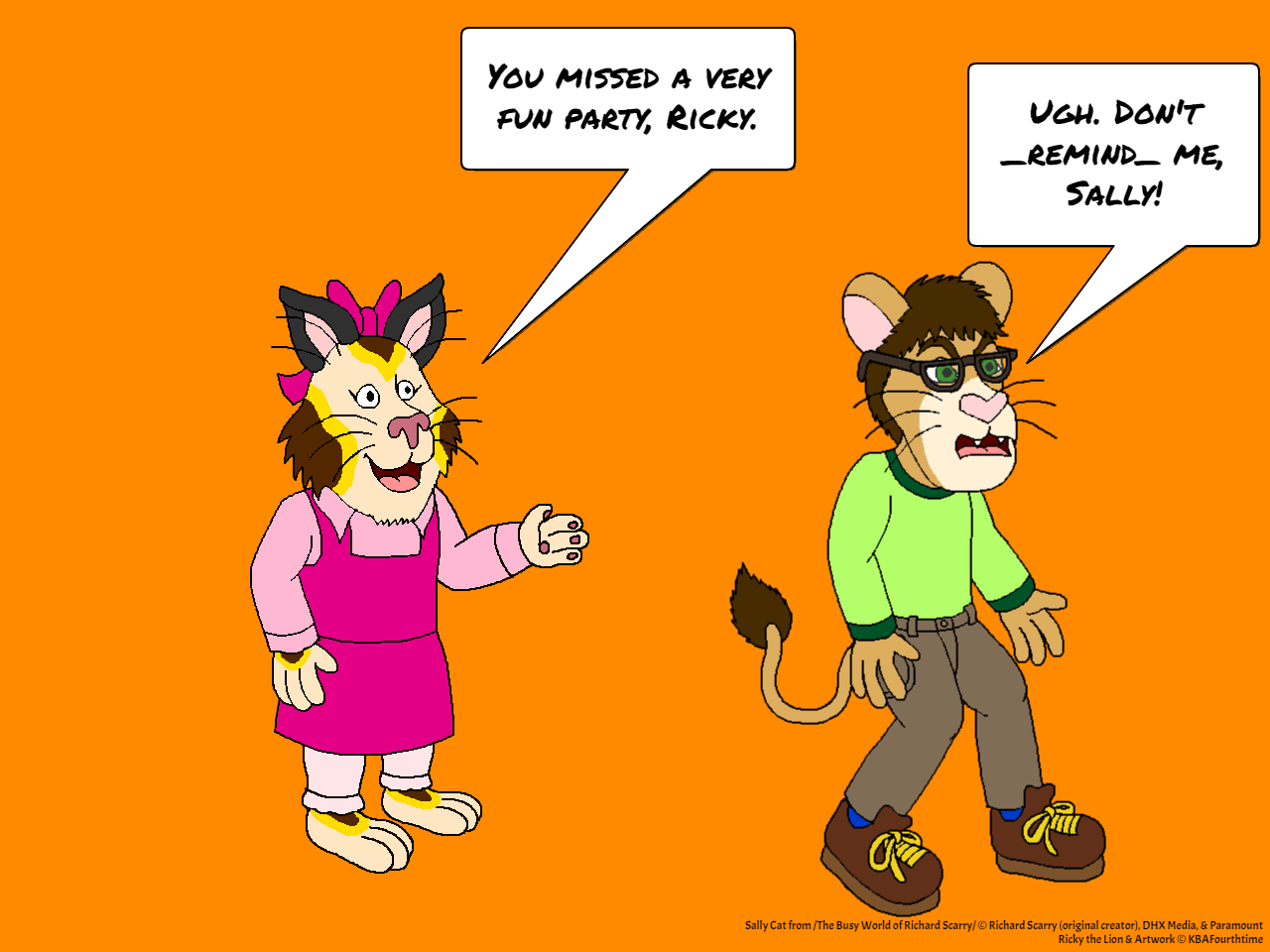 Sally Mentions Party to Young Ricky by KBAFourthtime on DeviantArt