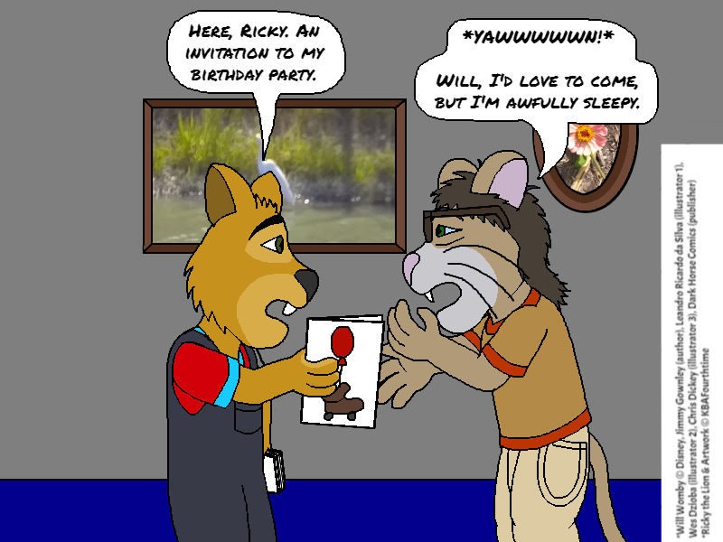 Will Womby Inviting Cub Ricky to a Party V1 by KBAFourthtime on DeviantArt