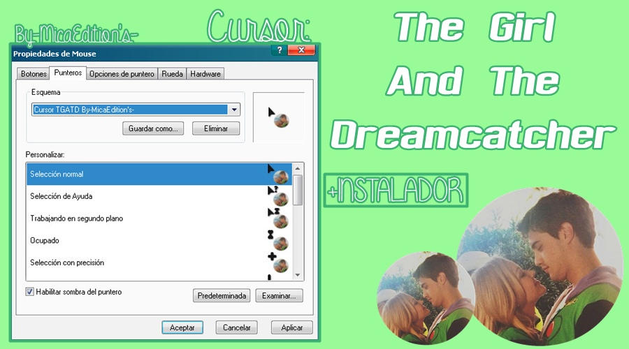Cursor The Girl And The Dreamcatcher+Instalador by MicaEditionsSs on ...