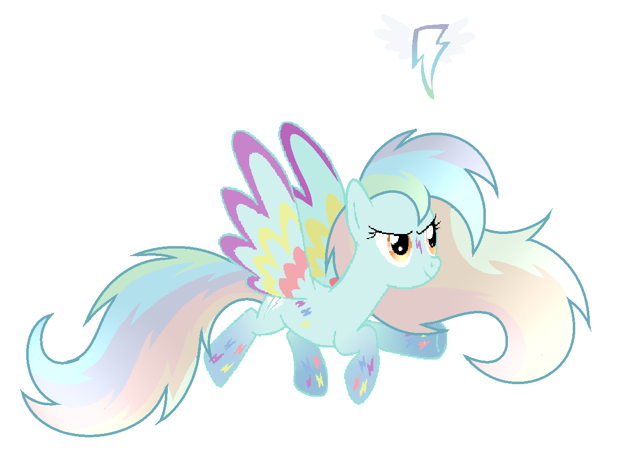 Flying Bolt Rainbow Power by GalPaint on DeviantArt