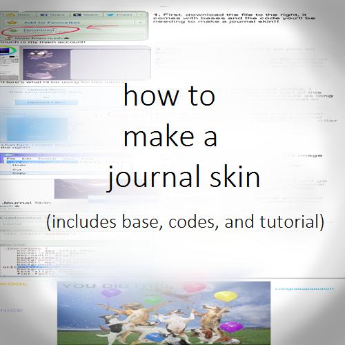 how to make a journal skin (free) by slakoths on DeviantArt