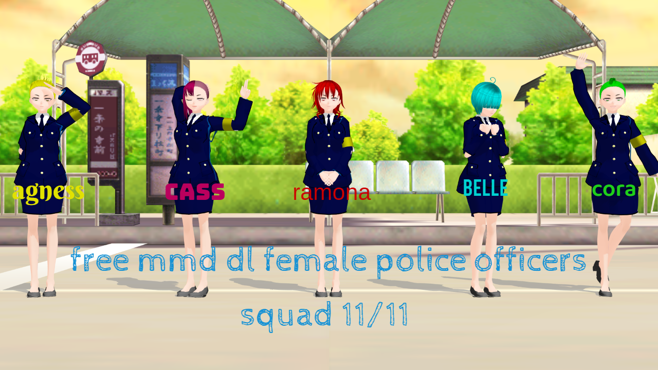 free mmd Police Woman Model pak Squad 11.11 Edison by player9135 on ...