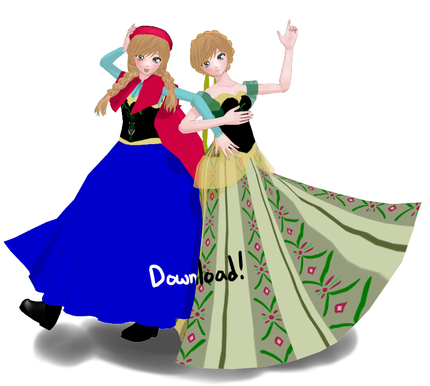 MMD Anna (Frozen) +model download by robieyn on DeviantArt