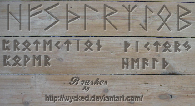 Runes Brushes by wyckedBrush on DeviantArt