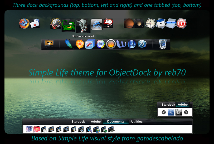 Simple Life for ObjectDock by reb70 on DeviantArt