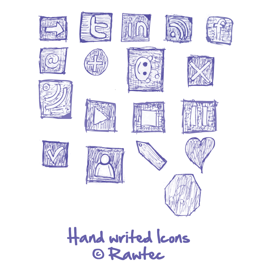 FREE HAND WRITED VECTOR ICONS by rAwtec on DeviantArt