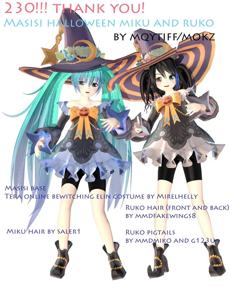 230 special!!! Halloween Miku+Ruko download by mqytiff on DeviantArt