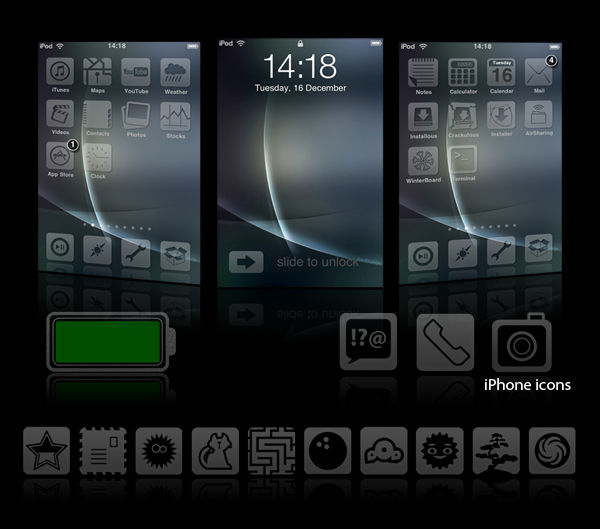 Glacies v1.1 - iPhone Theme by 3rror404 on DeviantArt