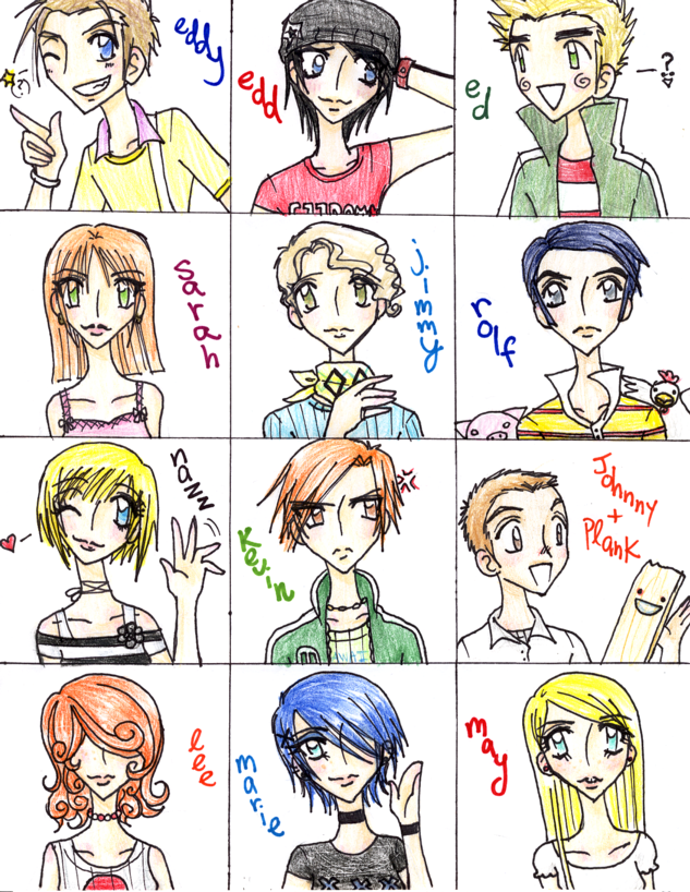 Ed Edd And Eddy Characters Anime