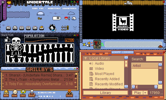 Undertale - Snowdin Town Winamp Skin by luigihann on DeviantArt