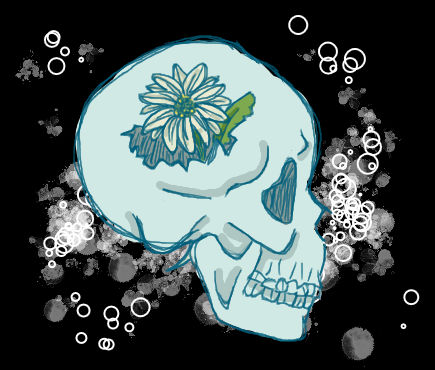Daisy Skull. by MissMessyScribbles on DeviantArt