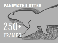 Otter walking and running by Panimated on DeviantArt