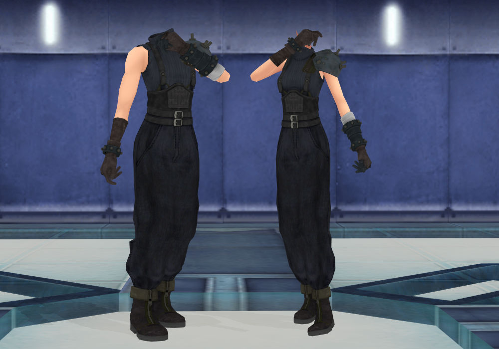 FF7 Cloud's Outfit DOWNLOAD by Reseliee on DeviantArt