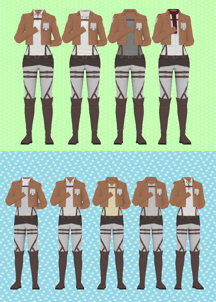 SnK Uniform Pack DOWNLOAD by Reseliee on DeviantArt