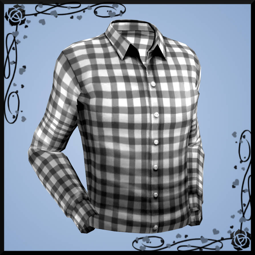 Plaid Dress Shirt (+ plain textures) DOWNLOAD by Reseliee on DeviantArt