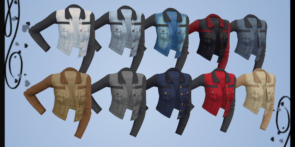 [MMD] Sims 4 Denim Jacket DOWNLOAD by Reseliee on DeviantArt