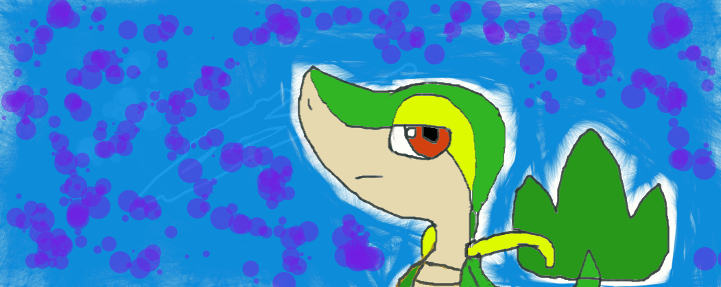 Drawing snivy by waluigiisbest99 on DeviantArt