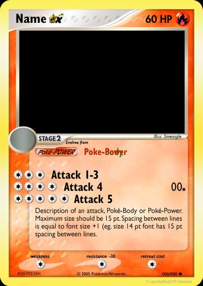 EX-Series Font Guide by PKMNCardMaker264 on DeviantArt