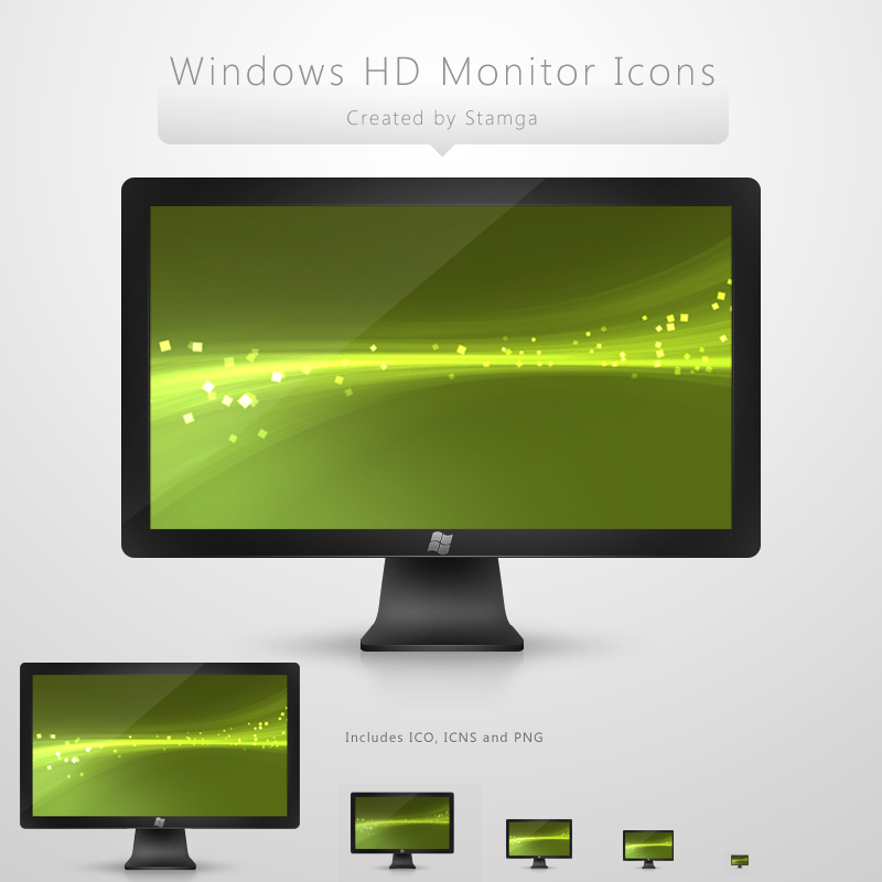 Windows HD Monitor Icon by Stamga on DeviantArt