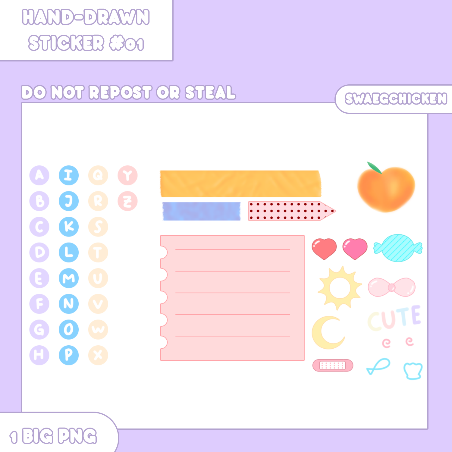 Sticker Pack 1 - By Cey (PNG) by swaegchicken on DeviantArt