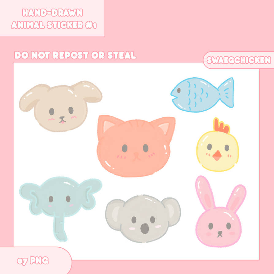 CEY'S DOODLE STICKER - Animals! by swaegchicken on DeviantArt