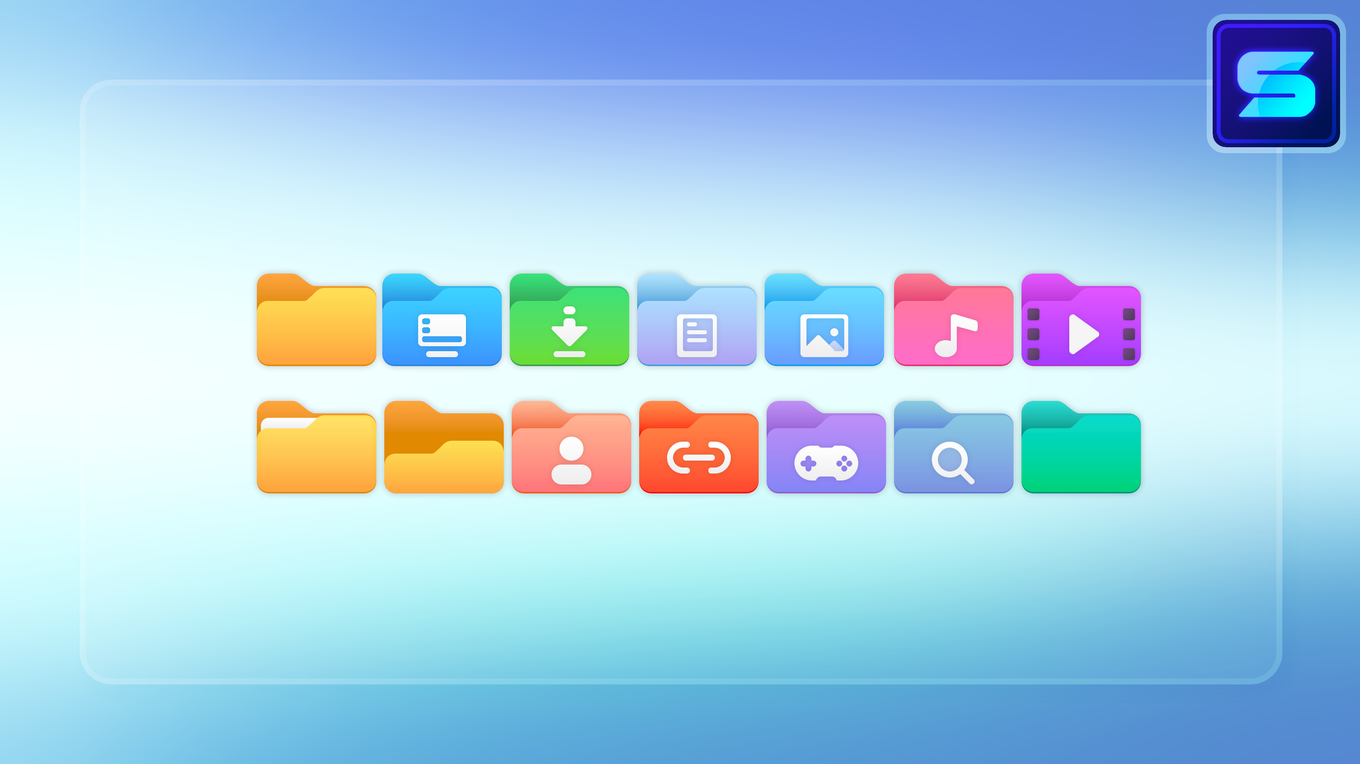 Kolorful Folder Icons by Stardust2955 on DeviantArt