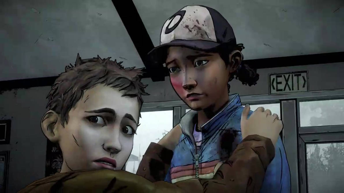 Clementine Saves Jane by TheKingofWarrr on DeviantArt