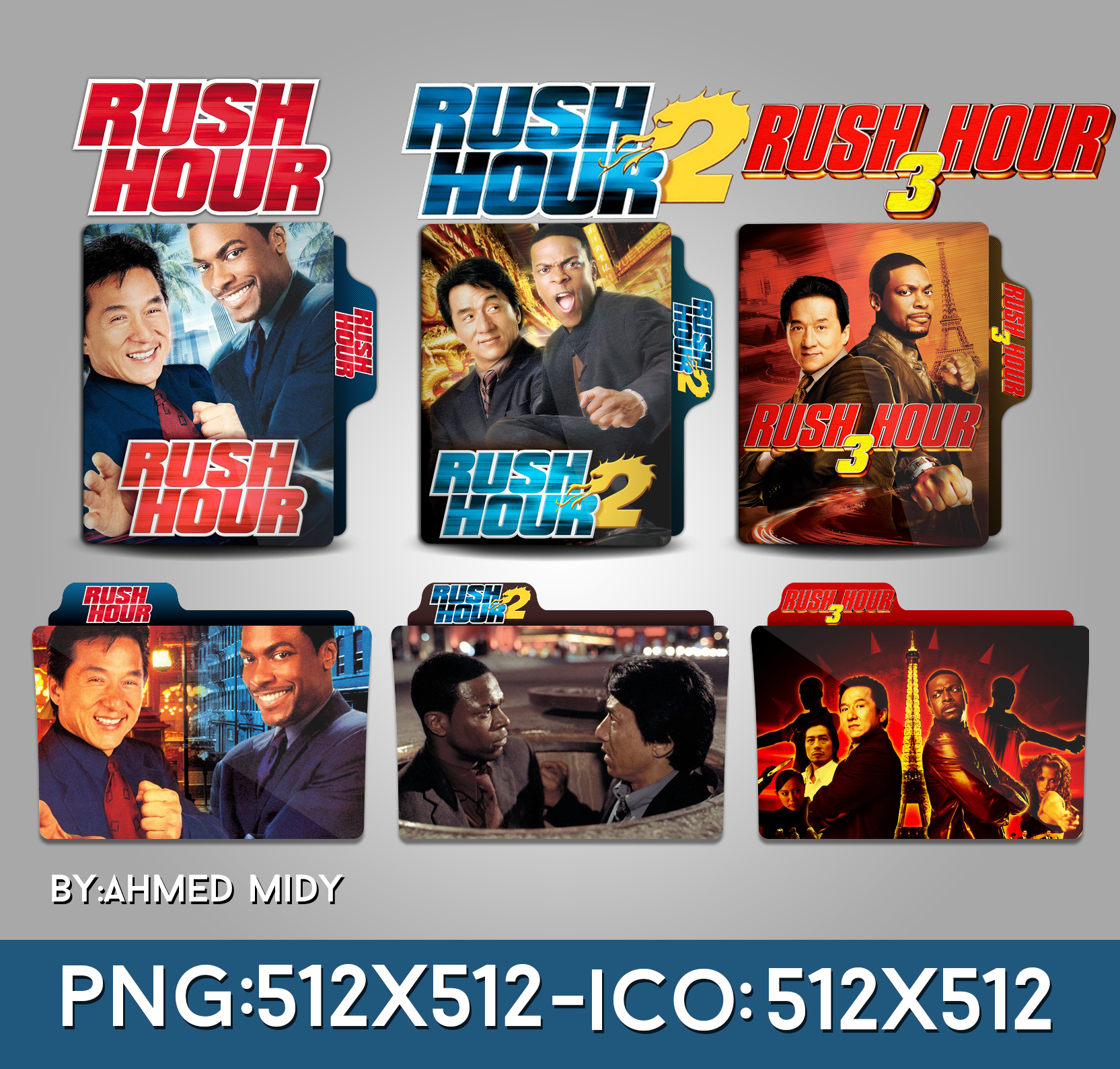 Rush Hour Folder Icon Pack by Ahmed-Midy on DeviantArt