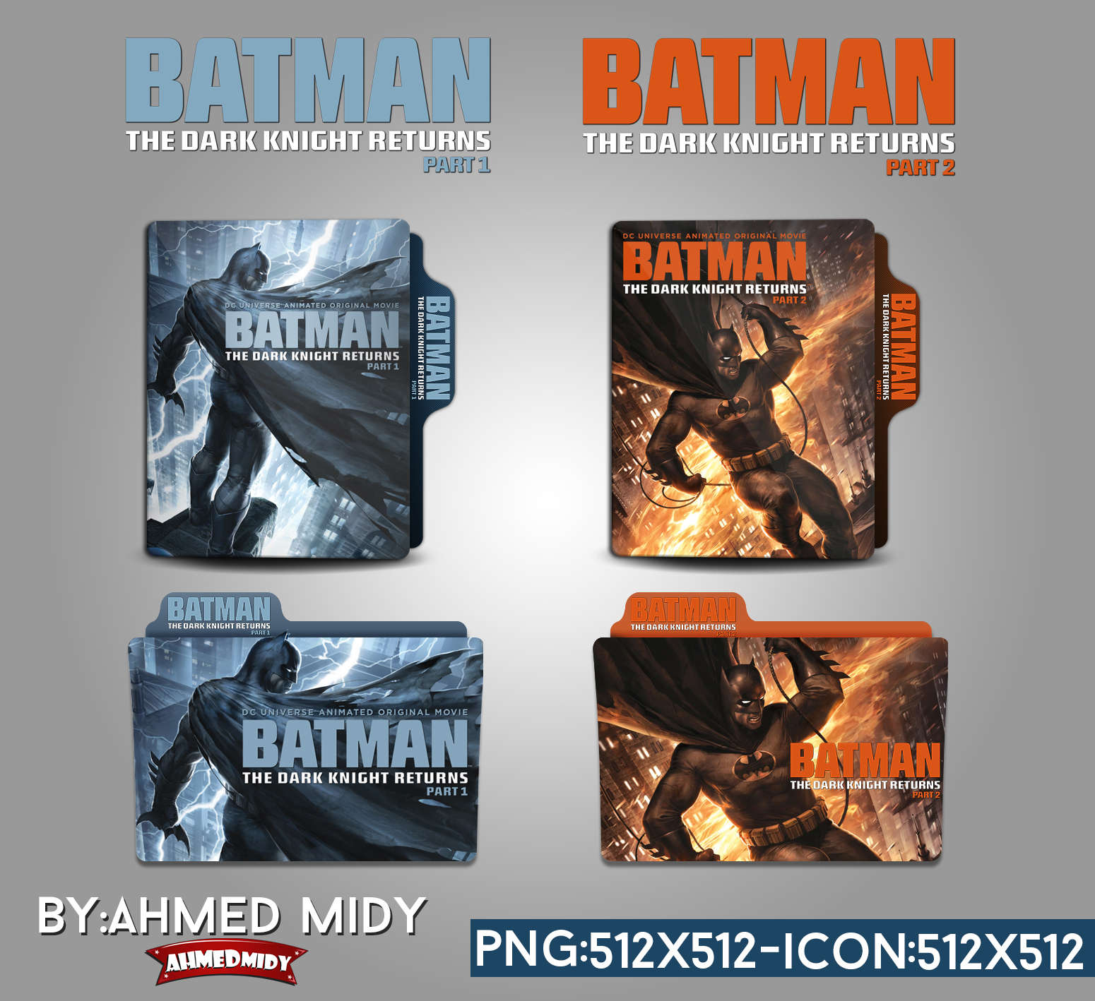 Batman The Dark Knight Returns Folder Icon Pack by Ahmed-Midy on DeviantArt