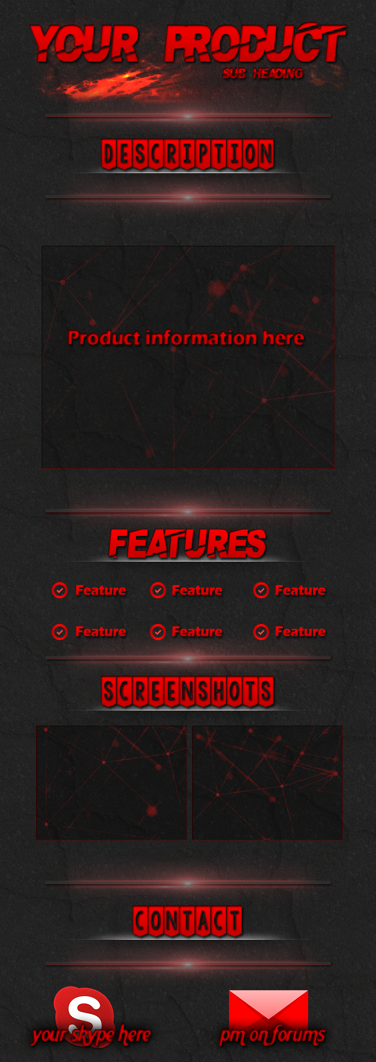 [FREE] Thread Layout Template by Majin-GFX on DeviantArt