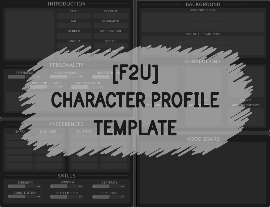 [F2U] Character Profile Template by DarthSuki on DeviantArt