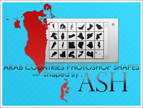 Arab Countries Shapes by iAiisha on DeviantArt