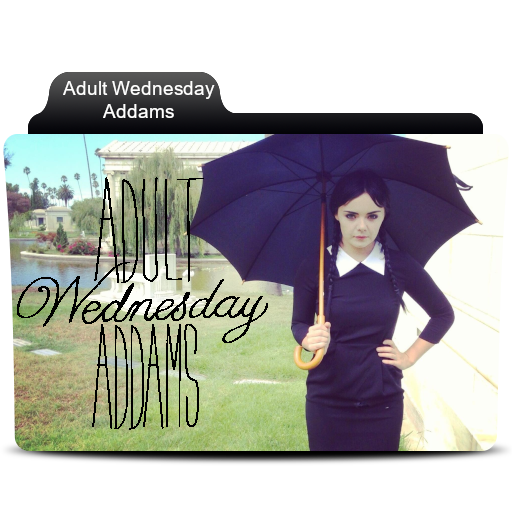 Adult Wednesday Addams folder icon by Sir-Lee on DeviantArt