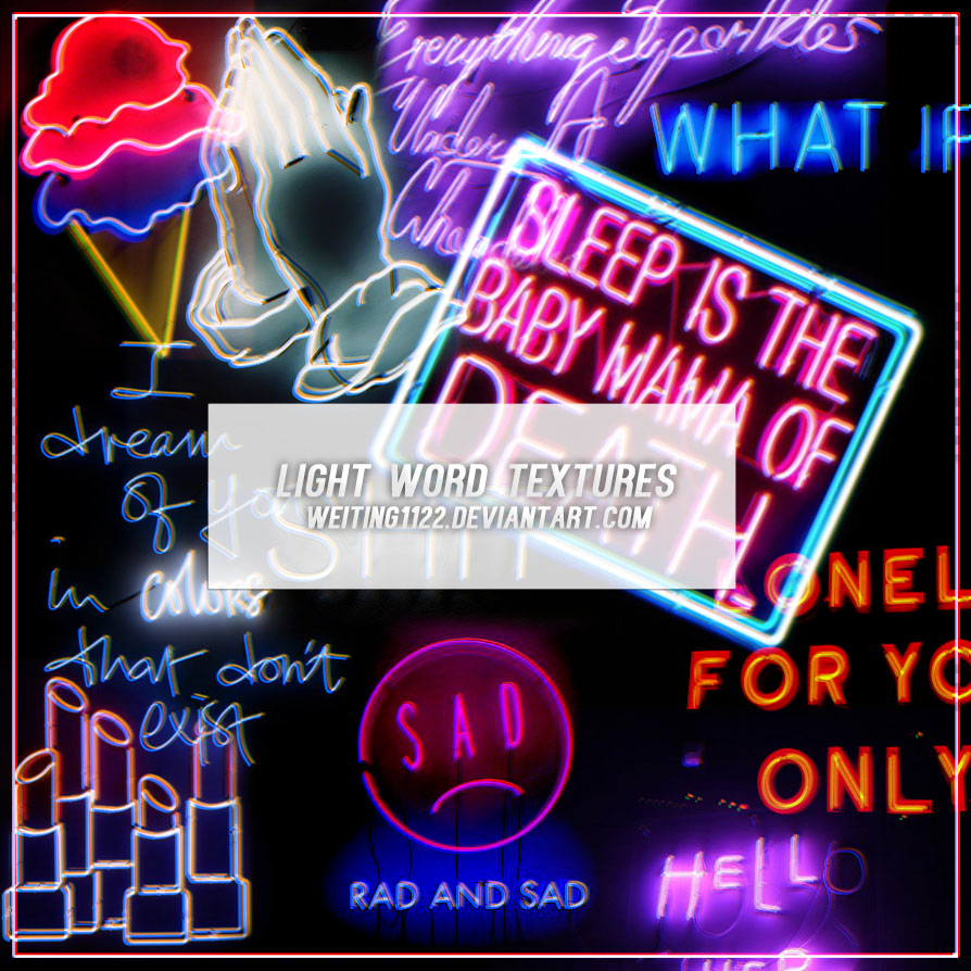 LIGHT WORD TEXTURES By Weiting1122 by weiting1122 on DeviantArt