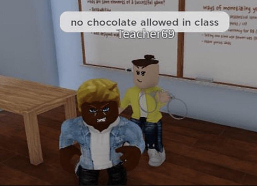 no chocolate allowed in class by MrAcroCanthoSaurus on DeviantArt