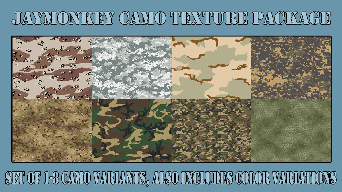 Military Camo Pack [Set 1-8][Free Content] by JayM0nkey on DeviantArt