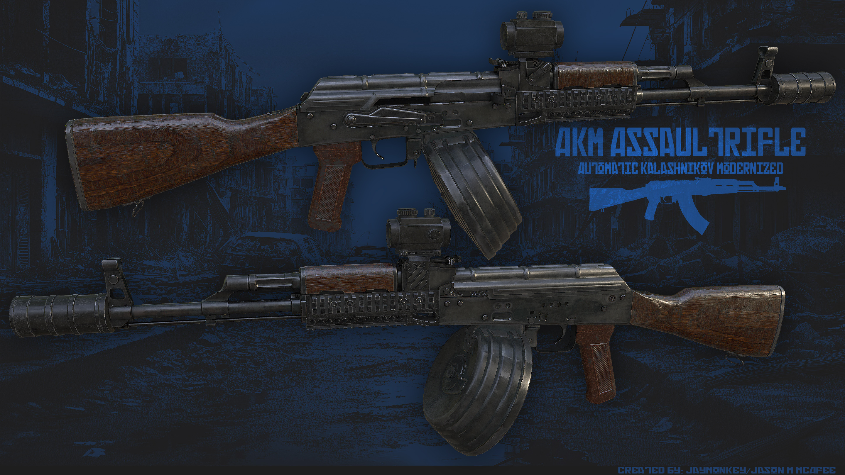 AKM Battle Edition Tactical[Wallpaper] by JayM0nkey on DeviantArt