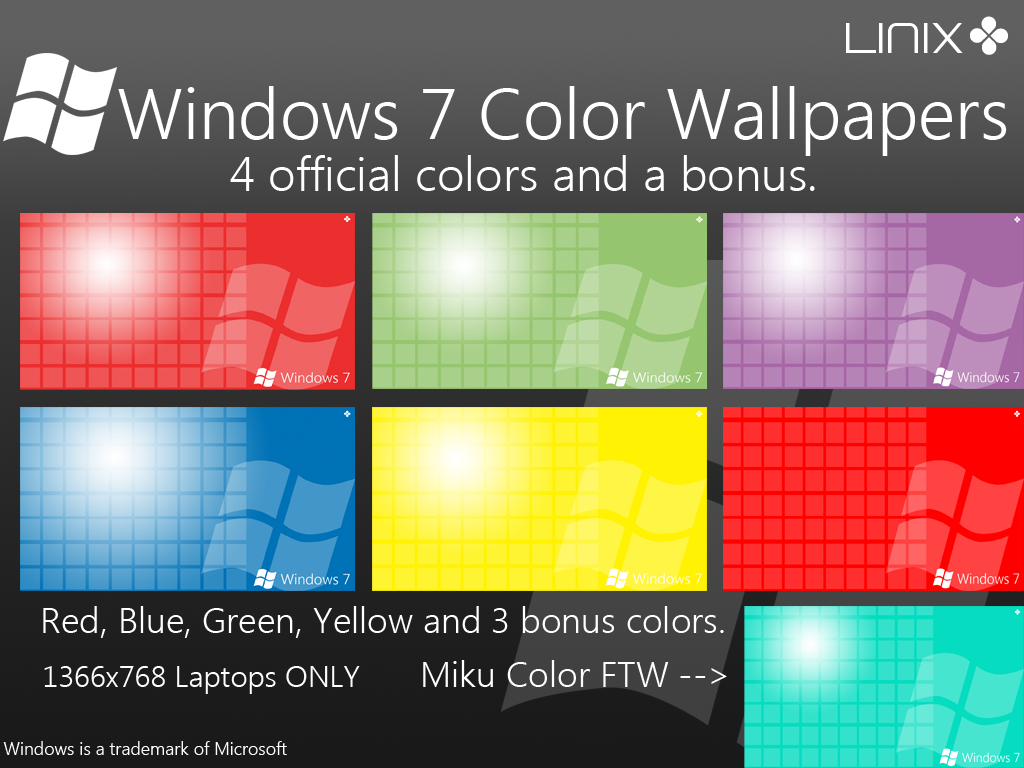Windows 7 Desktop Background Color