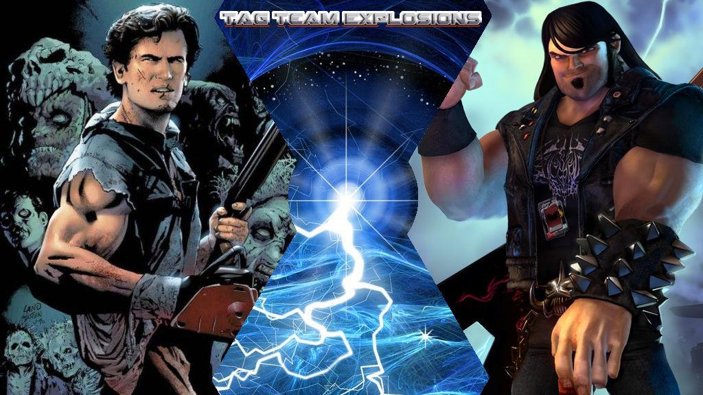 TAG TEAM EXPLOSION: Eddie Riggs + Ash Williams by ChainGangOfOne on ...