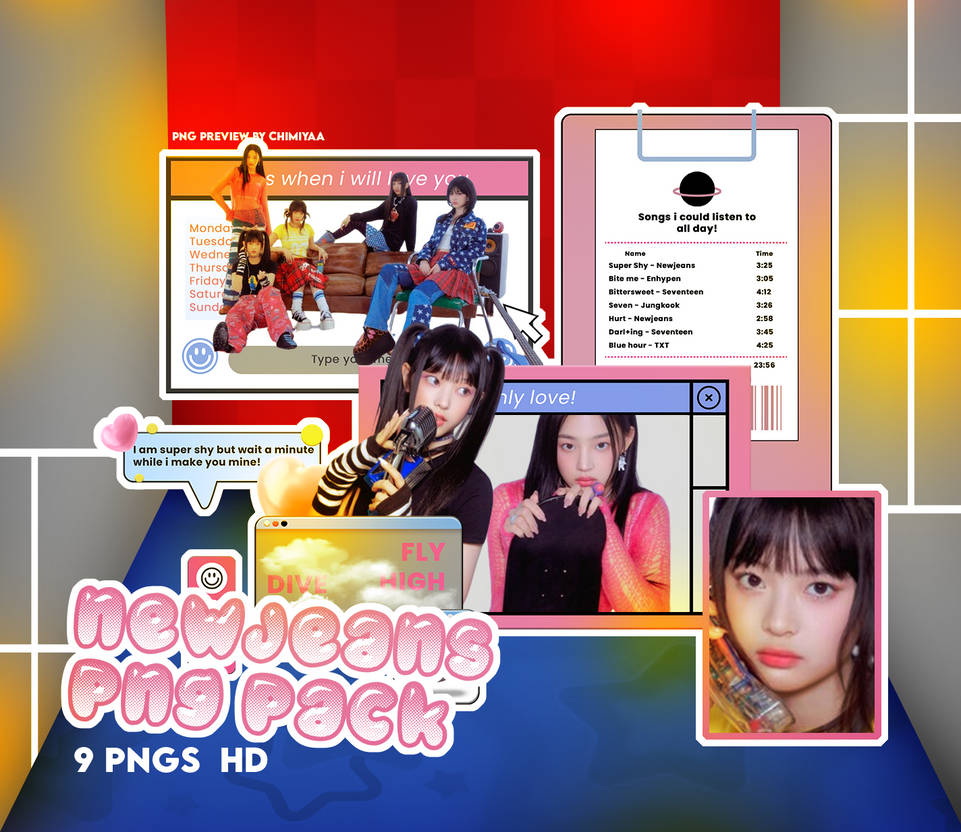 NEWJEANS 2023 INTERVIEW WITH NME PNG PACK by lillychanel on DeviantArt