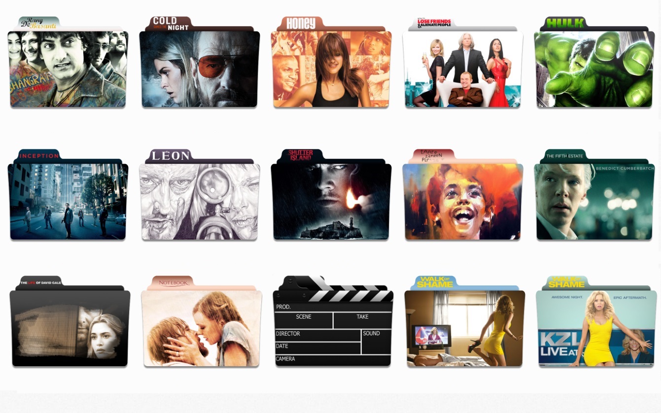 Movies Folder Icon Pack [1] by sherlocklogy on DeviantArt