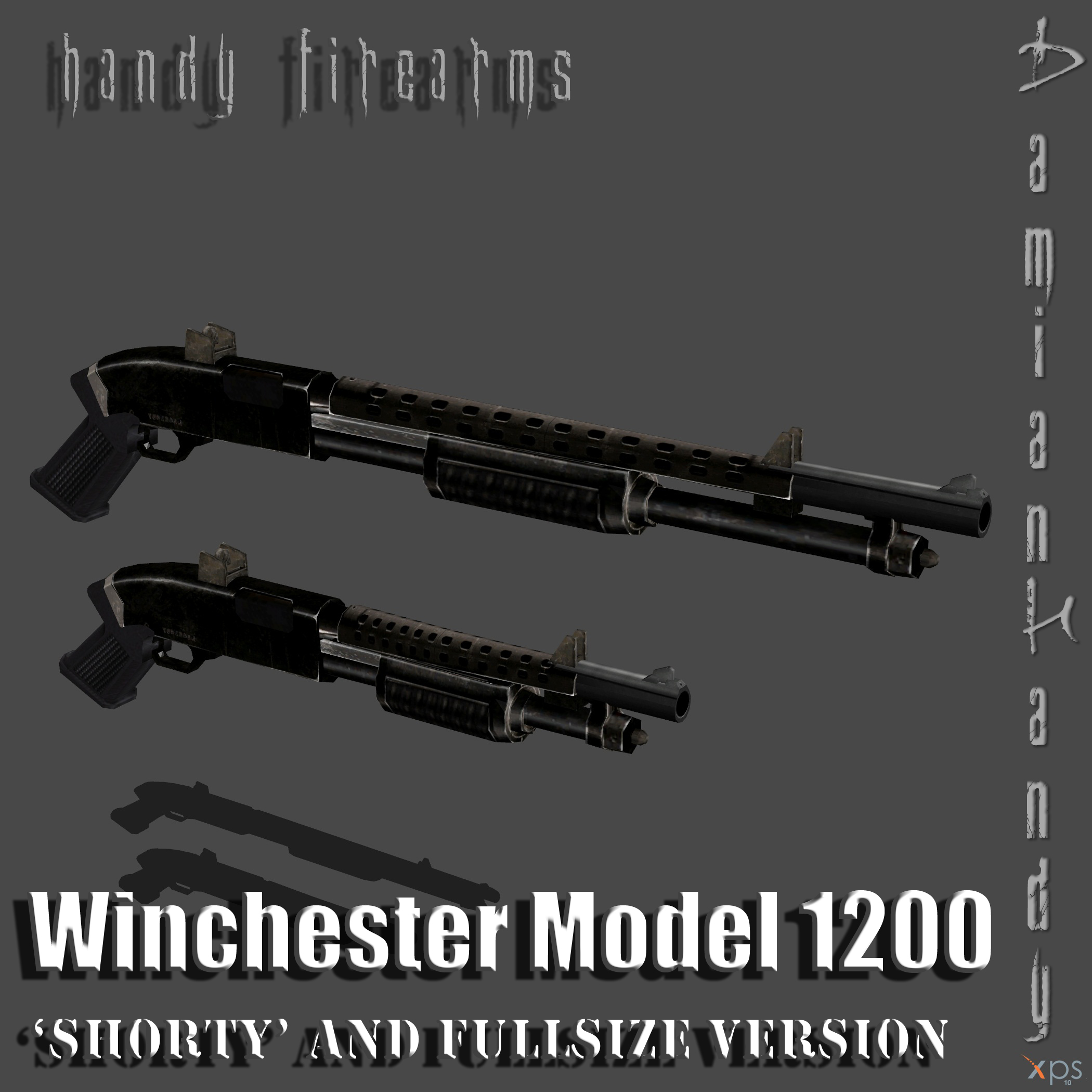 Winchester Model 1200 pump-action shotgun by DamianHandy on DeviantArt