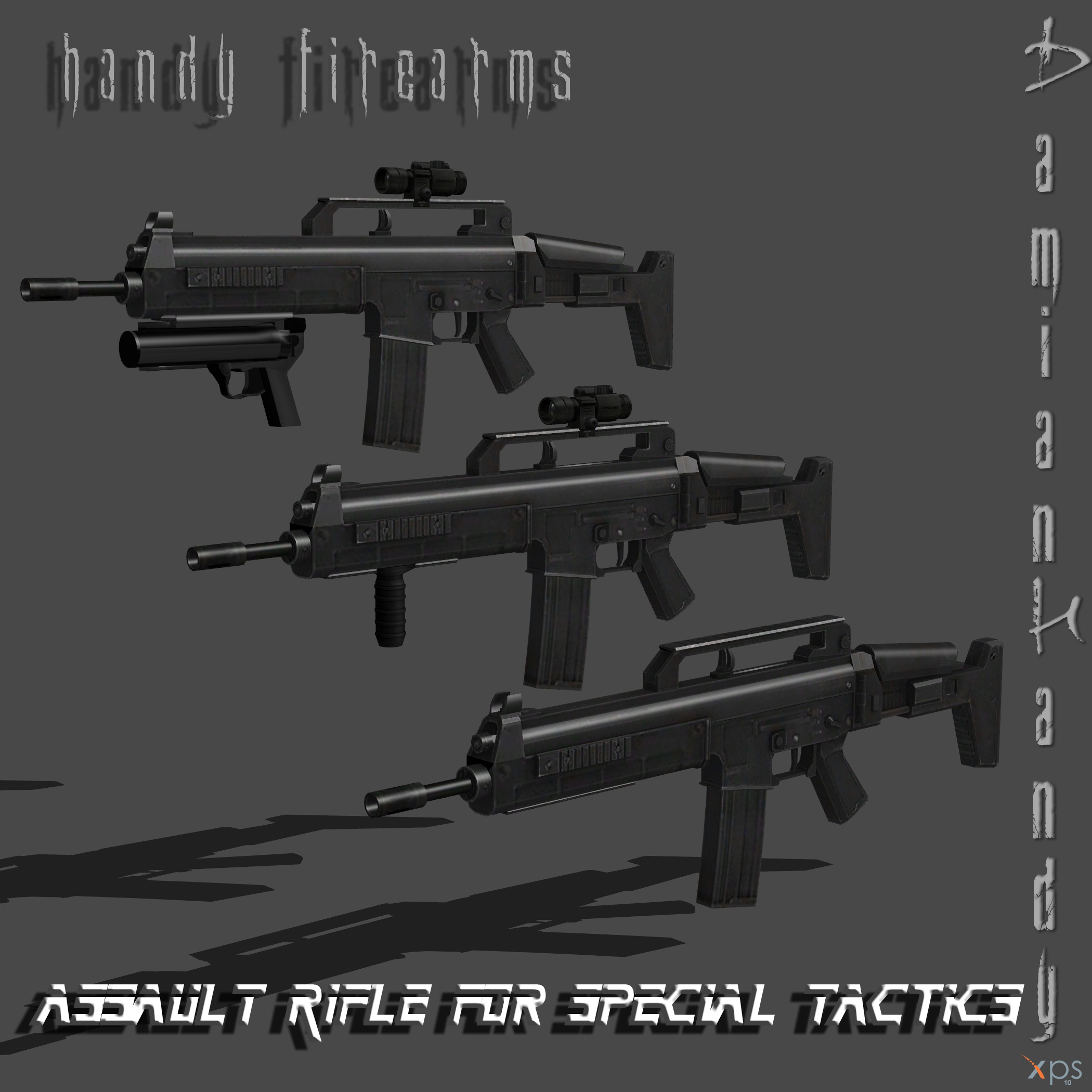 Assault Rifle for Special Tactics Pack by DamianHandy on DeviantArt