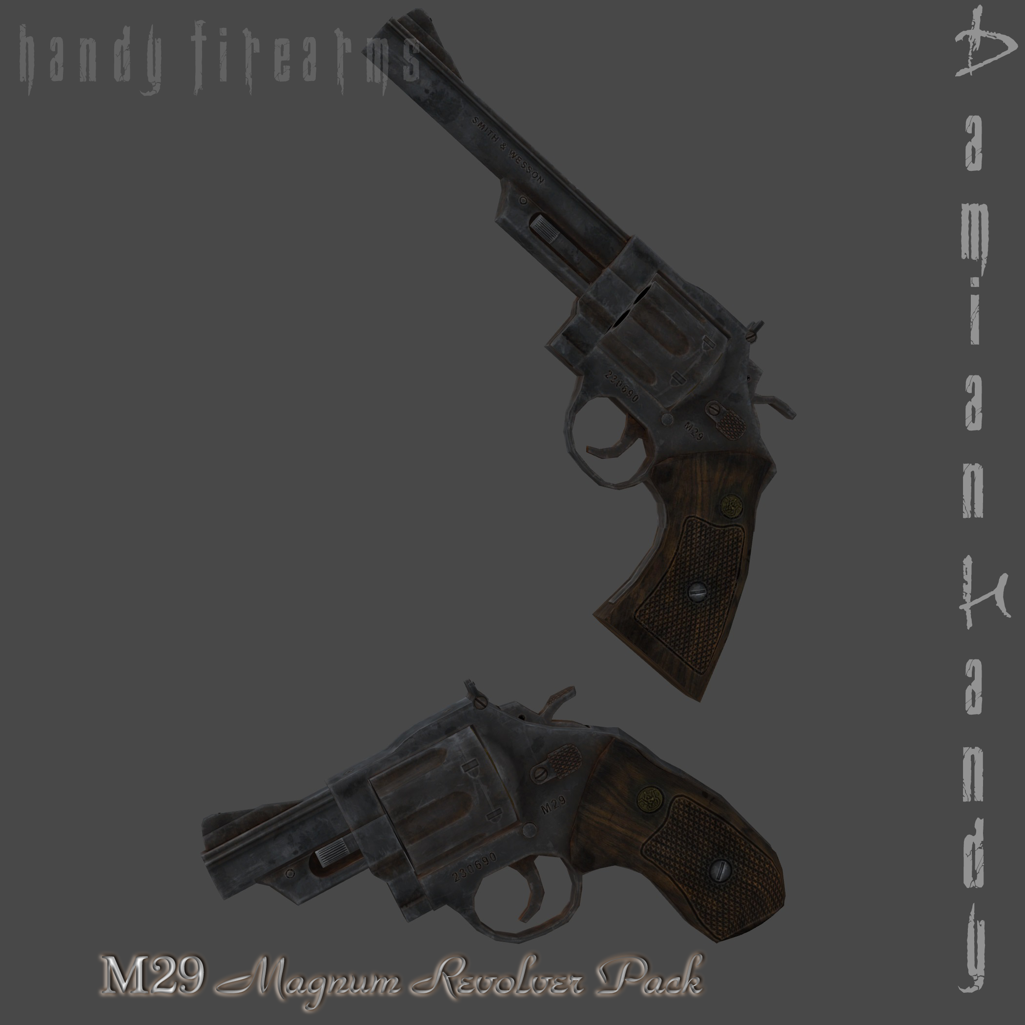 Smith and Wesson M29 Magnum Revolver by DamianHandy on DeviantArt