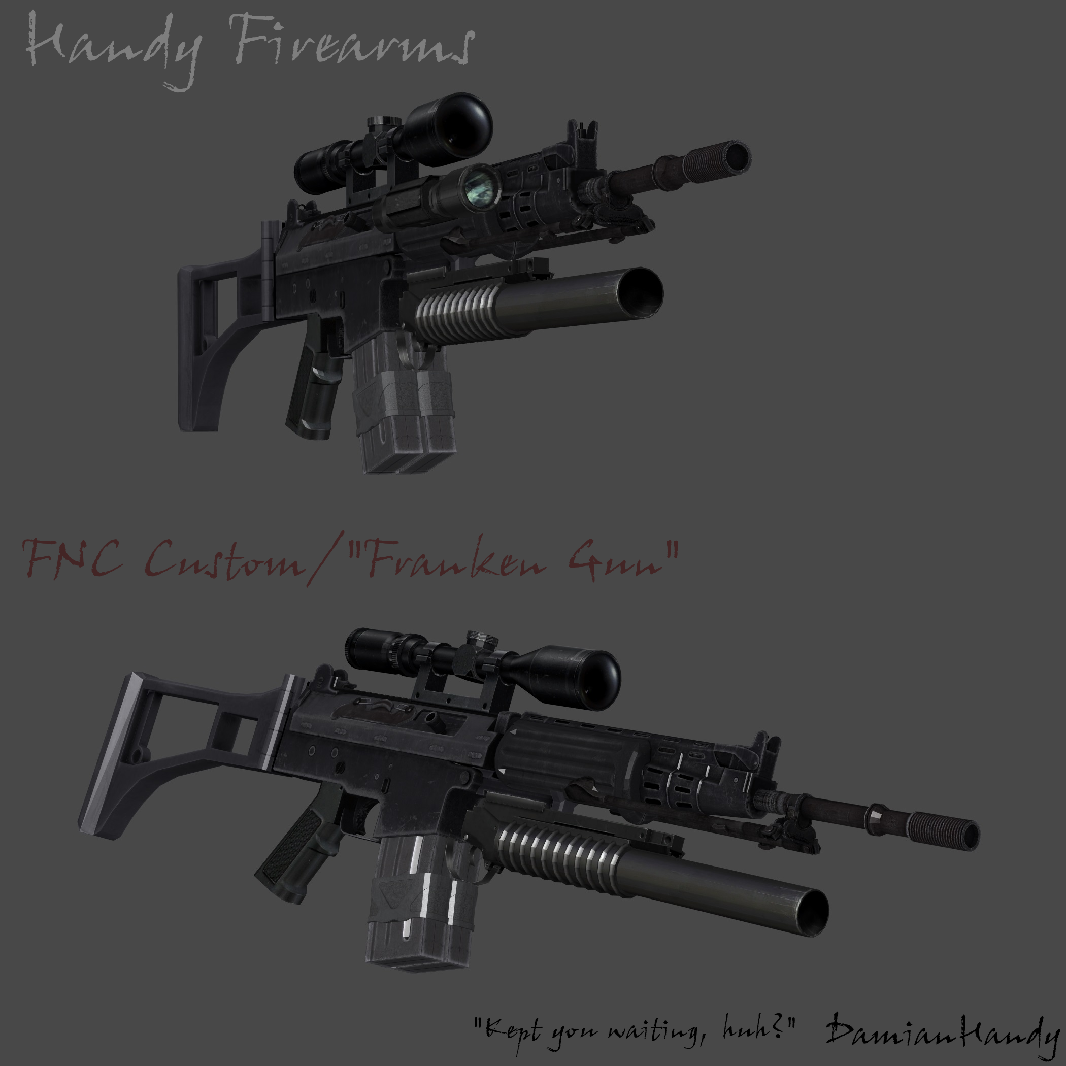 FNC Modded Assault Rifle by DamianHandy on DeviantArt