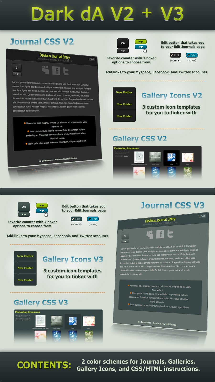 Dark dA V2 + V3 by nokari on DeviantArt