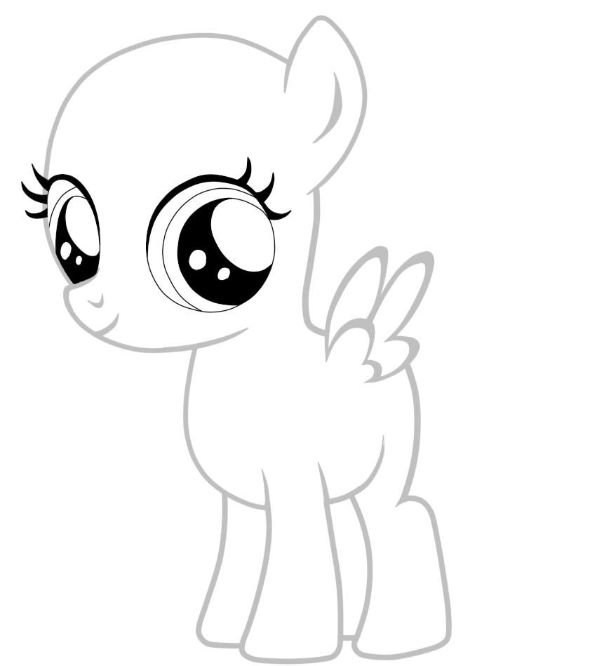 Pony Filly Pegasus Base by Sumy-Chan on DeviantArt