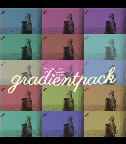 Pack #07 with 25 gradients by artjunkpsds by art-psds-junk on DeviantArt