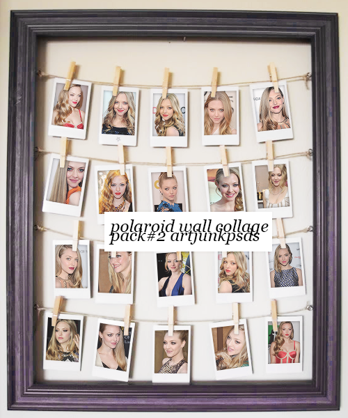 POLAROID WALL COLLAGE #2 by artjunkpsds by art-psds-junk on DeviantArt