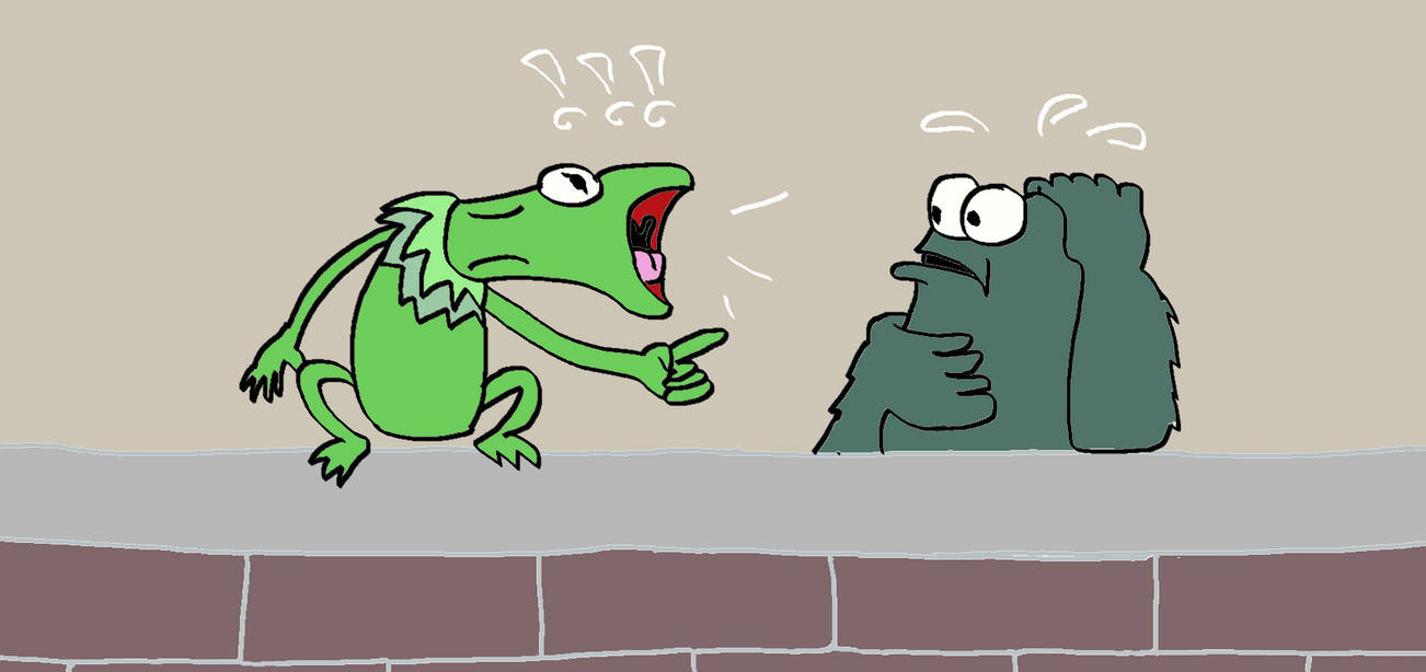 Kermit and Cookie Discuss Feelings by Mr-R0bby-R0b on DeviantArt